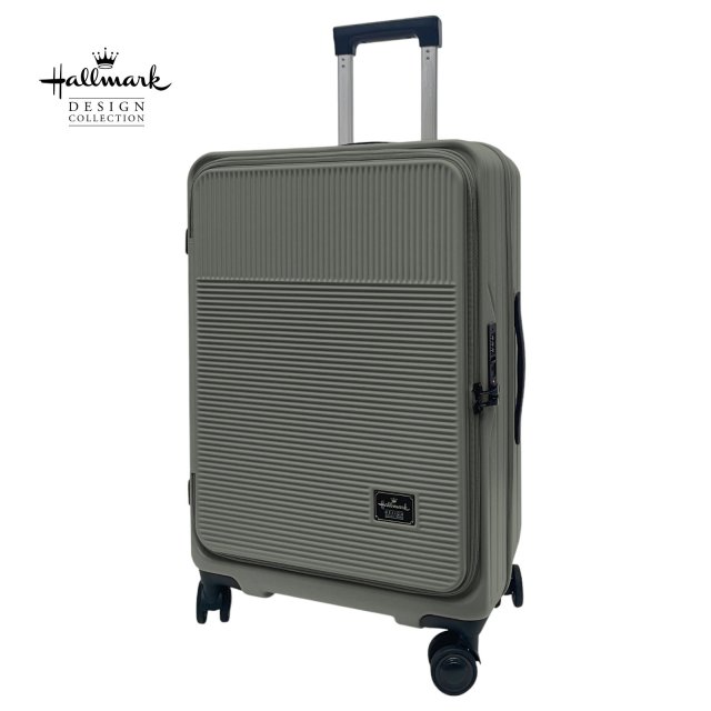 Hallmark Design Collection HM887T 前揭式可擴充行李箱(灰色) - Little Sheep