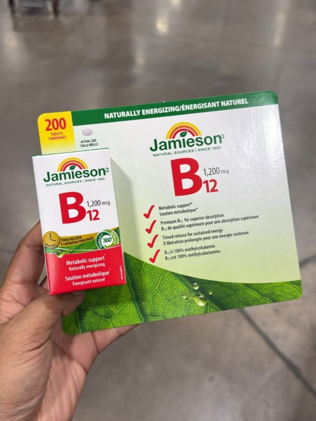 Jamieson 維生素 B12 1200 微克定時釋放，200 片 Jamieson Vitamin B12 1200 mcg Timed ...