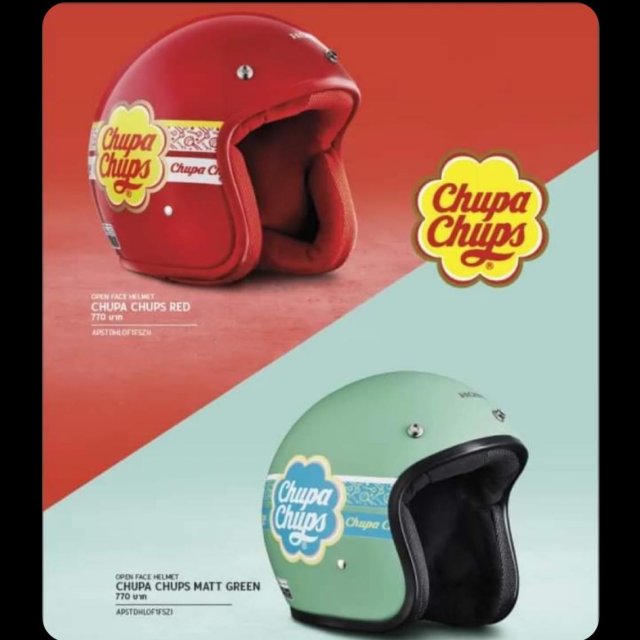 HONDA H2C Helmet x CHUPA CHUPS Pattern - Loong Wah Motors Group Limited