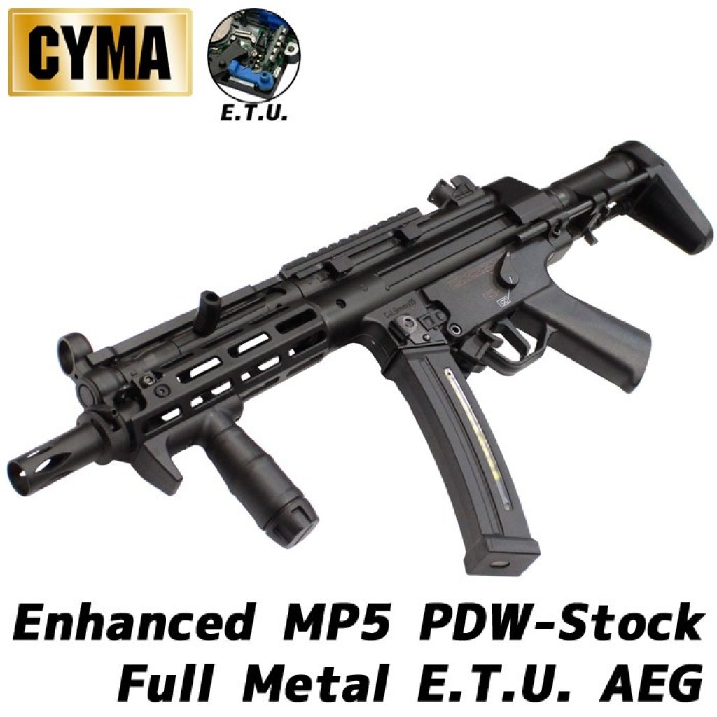 CYMA Enhanced MP5 PDW Stock Full metal ETU AEG - Gun Mall Hong Kong