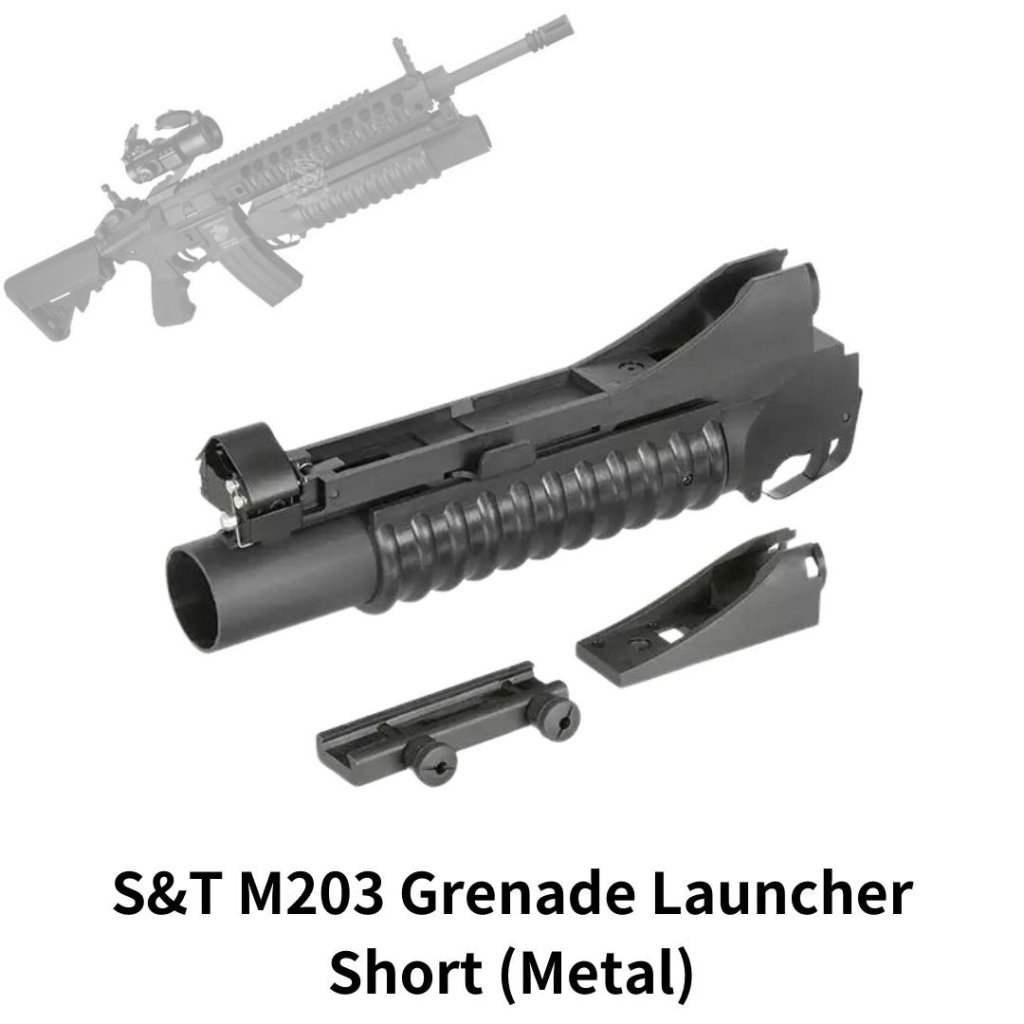 S&T M203 Grenade Launcher Short BK (Metal) - Gun Mall Hong Kong