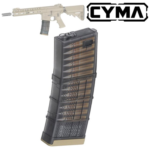 CYMA/EMG LANCER L5 AWM 300BLK M4 AEG 150 rounds magazine TAN - Gun Mall ...